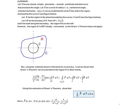 Solved H Bonus Let C Be Any Closed Simple Piecewise