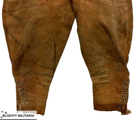 Scarce Original Victorian Mens Buckskin Breeches