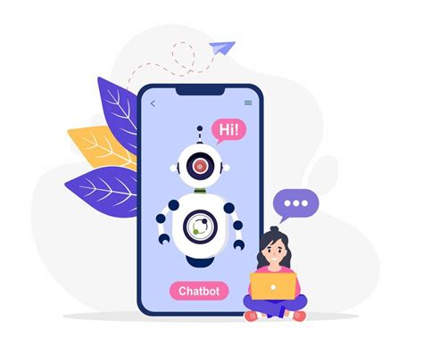 Premium Vector Women Talking With Chatbot Robot In Smartphone App