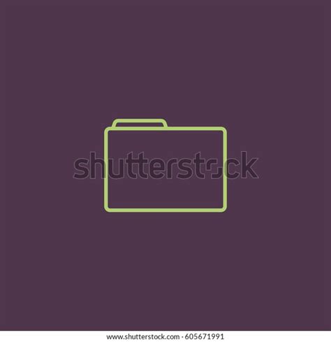 Folder Icon File Vector Outline Style Stock Vector Royalty Free Shutterstock