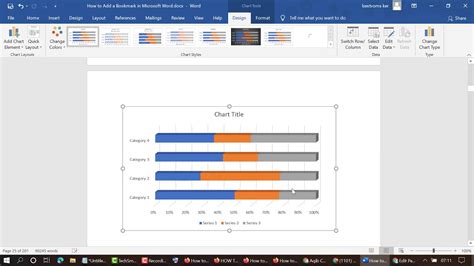 How To Insert BAR Graph In Word YouTube
