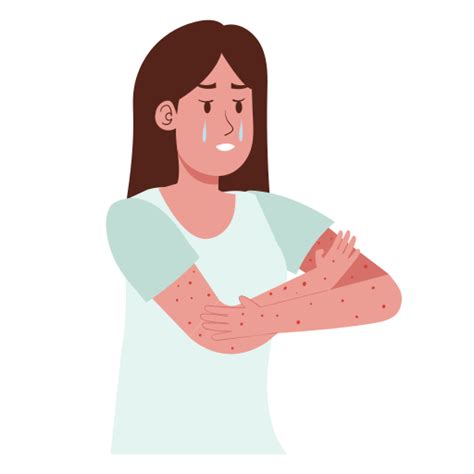 Itching Allergy Skin Problem Woman Female Itchy Icon Download