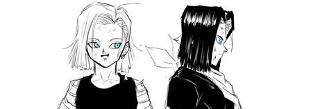 Android 18 And Android 17 By Wam8b On Deviantart