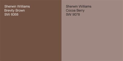 Sherwin Williams Brevity Brown Vs Sherwin Williams Cocoa Berry Comparison