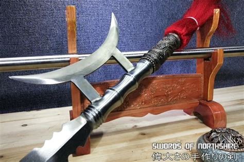 Three Kingdoms Chinese Halberd Qiang Spear Hand Forged Folded Steel