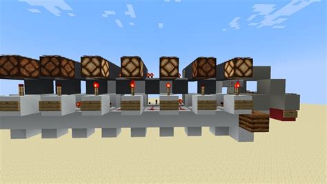 Binary Counter With Dispensers Tileable No Pistons Constant Reset Time Minecraft Map
