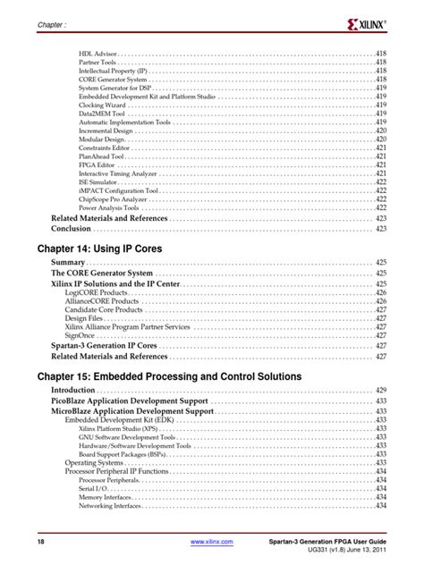 Chapter 14 Using Ip Cores 18 Spartan 3 Generation Fpga User Guide