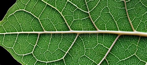 Close Up Of A Leaf Displaying Its Beautiful Green Surface Texture And