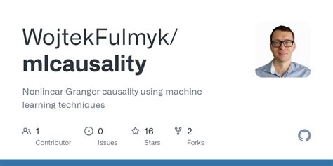 GitHub WojtekFulmyk Mlcausality Nonlinear Granger Causality Using Machine Learning Techniques