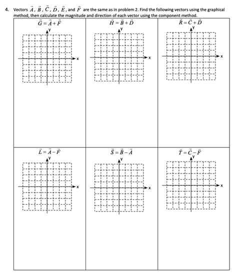Solved 2 Draw And Label The Following Vectors With These Chegg Com