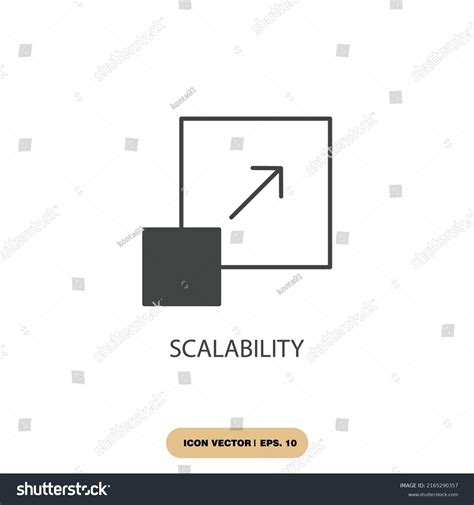 Scalability Icons Symbol Vector Elements Infographic Stock Vector Royalty Free