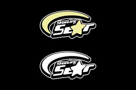 Ein Paar Shooting Sex Logos Auf Schwarzem Hintergrund Premium Vektor