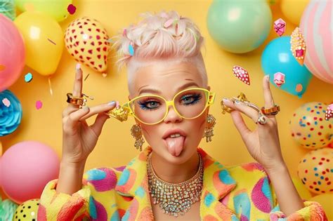 Premium Photo Fashionable Girl Snapping Fingers