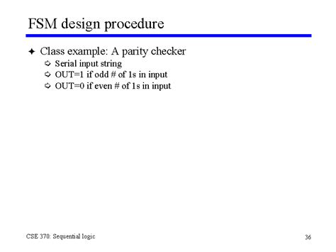 FSM Design Procedure