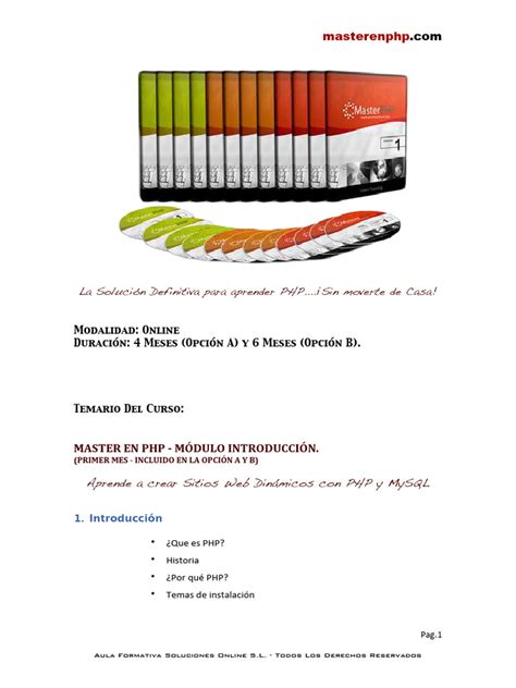 La Solucion Definitiva Para Aprender Php Pdf Mi Sql Php