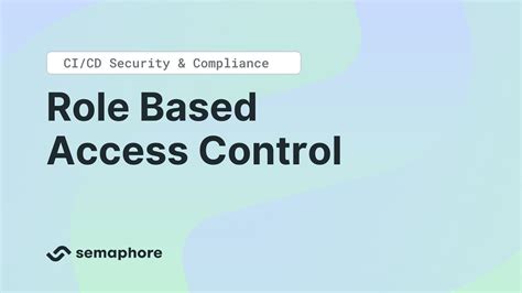 Cicd Security And Compliance Role Based Access Control Youtube