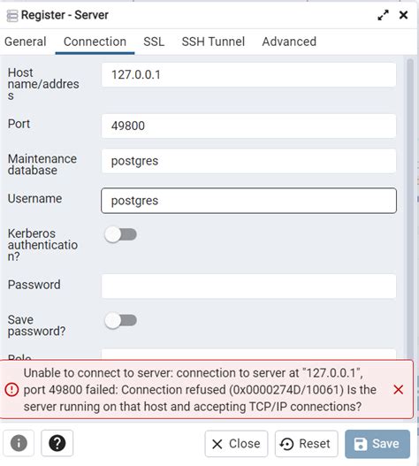 Help On Pgadmin Server Connection · Issue 5976 · Pgadmin Orgpgadmin4