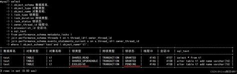 mysql 元数据锁及问题排查的解决 mysql 脚本之家