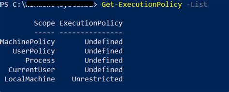 Powershell での Executionpolicy Bypass と Unrestricted の比較 Delft スタック