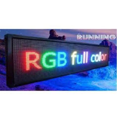 jual running text rgb 3 warna ukuran 20 x 100cm shopee indonesia