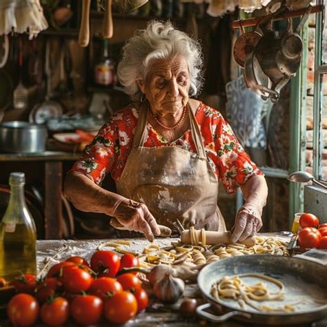 Free Grandma Cooking Meal Image Grandmother Cooking Kitchen
