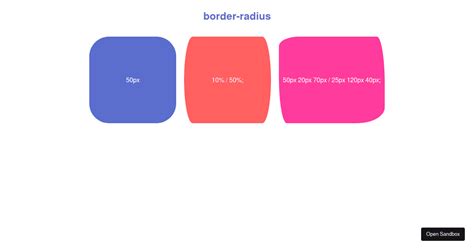Border Radius Codesandbox