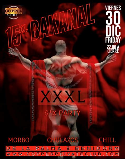 15ª Bakanal Copper Sex Party Para Rematar El Año 2022 Morbo