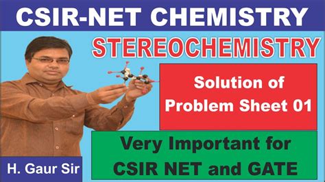 Stereochemistry Problem Sheet Solution Csir Net Chemistry Youtube