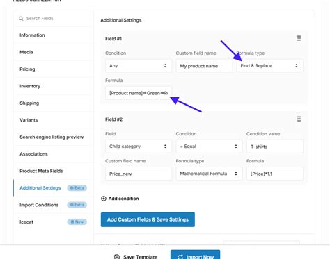 how to replace some text in the field during import products sync