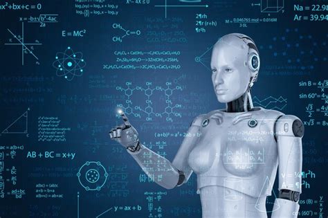 Premium Photo Automation Worker Concept With 3d Rendering Female Cyborg Or Robot Work On