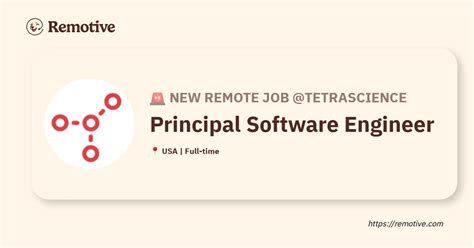 Hiring Principal Software Engineer Tetrascience