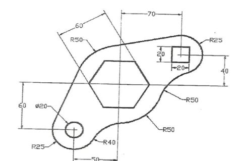 Autocad Practice Drawings From Circle Offset Trim ~ Ourengineeringlabs