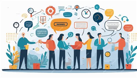 Business Communication Vector Illustration Premium Ai Generated Vector