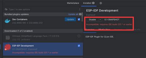 [bug]version incompatibility · issue 5 · espressif idf clion plugin