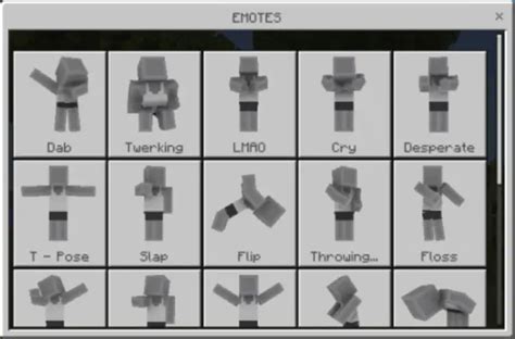 Emotes Mod 25 Emotes Mods For Minecraft