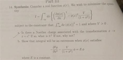 Solved 14 Synthesis Consider A Real Function ϕr We Wish