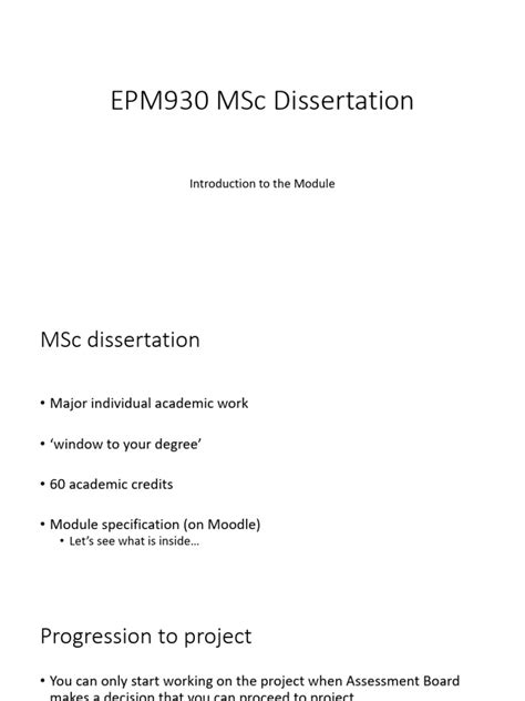 Epm930 Msc Dissertation Introduction Workshop Pdf Thesis Plagiarism