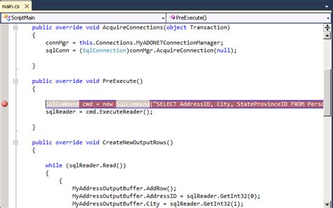 Script Component Debugging In Ssis 2012 Microsoft Community Hub