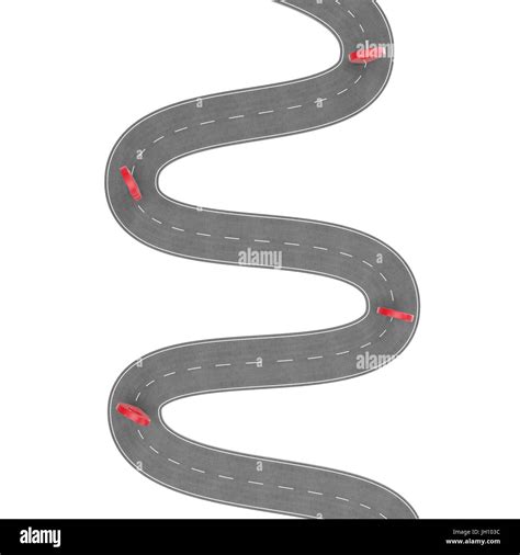 Road Infographic With Pin Pointer Navigation Concept With Pin Pointer Map Marker Pointer On