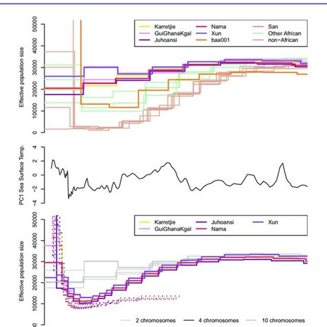Estimates Of Effective Population Size Across Time A Effective Download Scientific Diagram