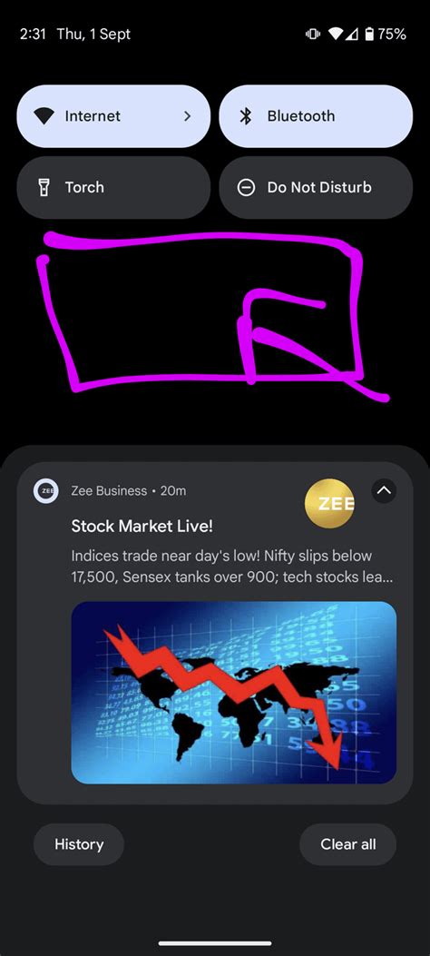 Anyone Else Facing This Void On The Lock Screen And Notification Bar