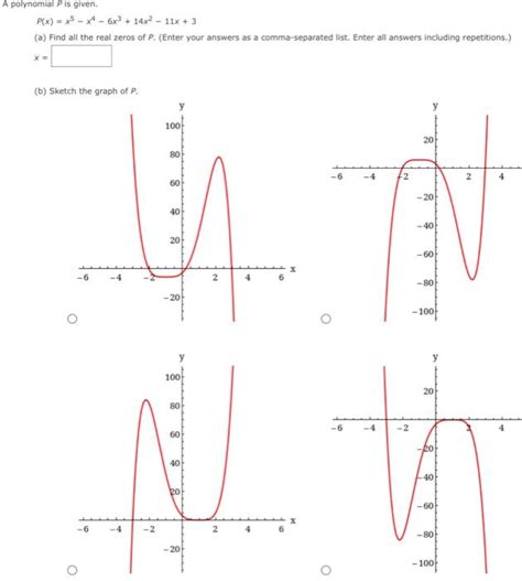 Solved A Polynomial P Is Given P X X X X X X Chegg