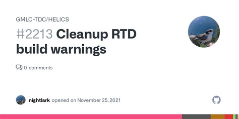 Cleanup Rtd Build Warnings · Issue 2213 · Gmlc Tdchelics · Github
