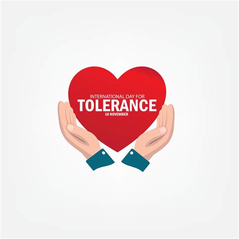 Vector Illustration Of International Day Of Tolerance Simple And