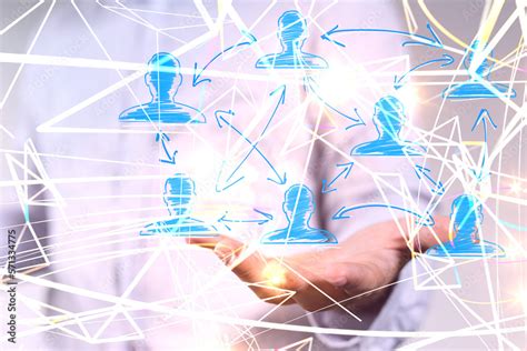 Global Network Blockchain 3d Illustration Neural Networks And Artificial Intelligence