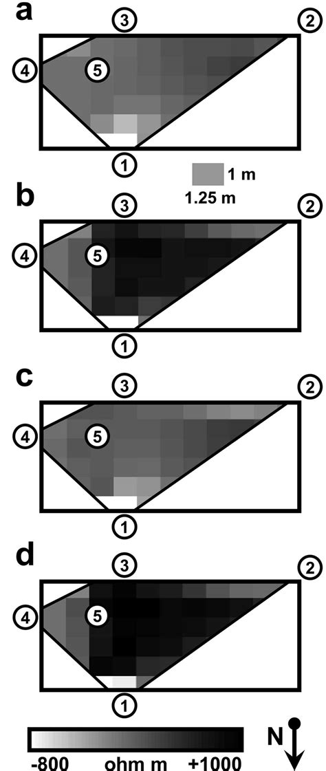 Representative Time Lapse Resistivity Difference Images Projected Onto Download Scientific