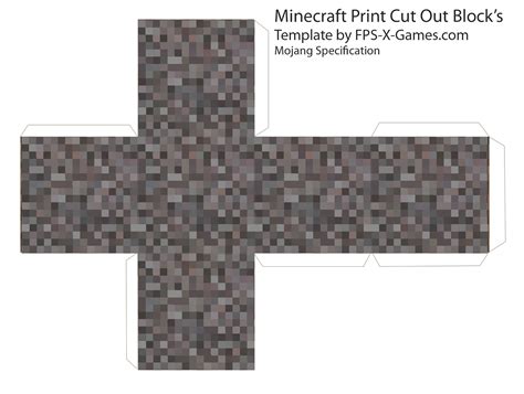 Minecraft Printable Blocks