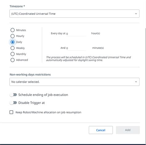 set up trigger based on queue and time orchestrator uipath