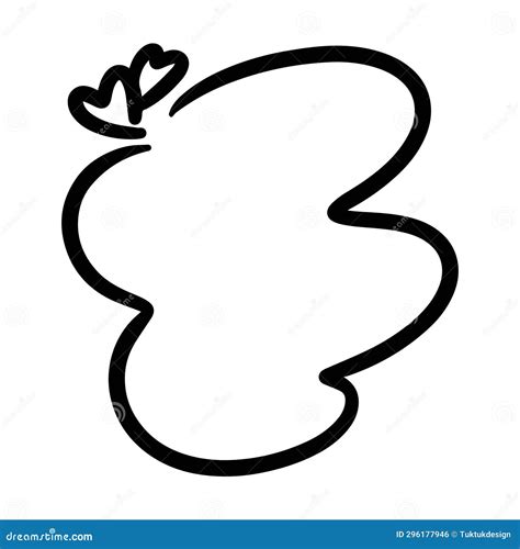 Heart Textbox Frame Border Abstract Outline Shape Icon For Decorative