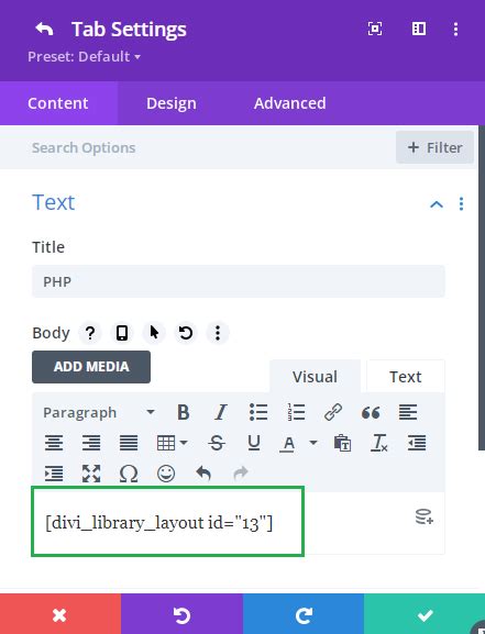 Display Source Code In The Divi Tabs Module Divi Booster